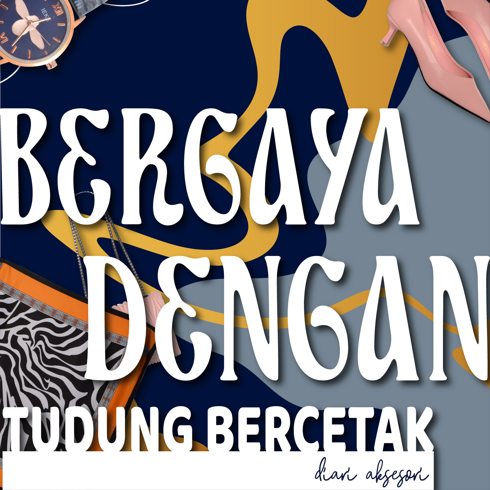 BERGAYA DENGAN TUDUNG BERCETAK | KWC Fashion Wholesale